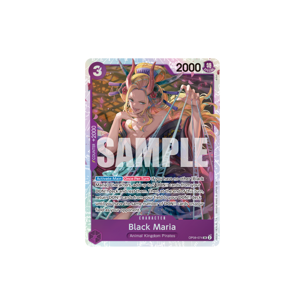 Black Maria - OP08-074 - SR - One Piece Card The Best Vol.2 – Bremner TCG