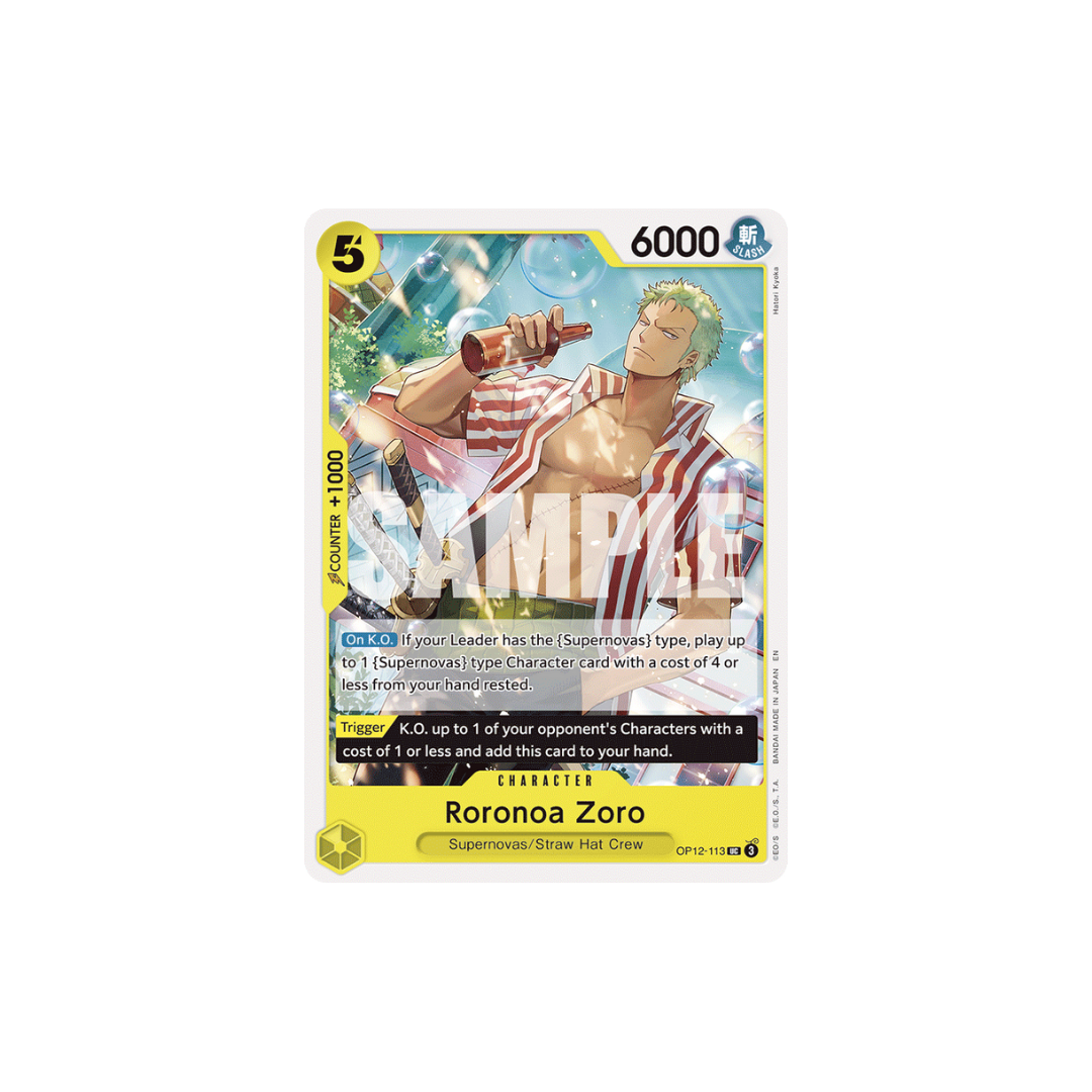 Roronoa Zoro - OP12-113 - UC - Legacy Of The Master – Bremner TCG
