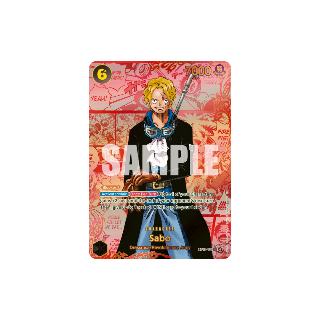 Sabo - OP13-120 - SEC Fire Manga - Carrying On His Will – Bremner TCG