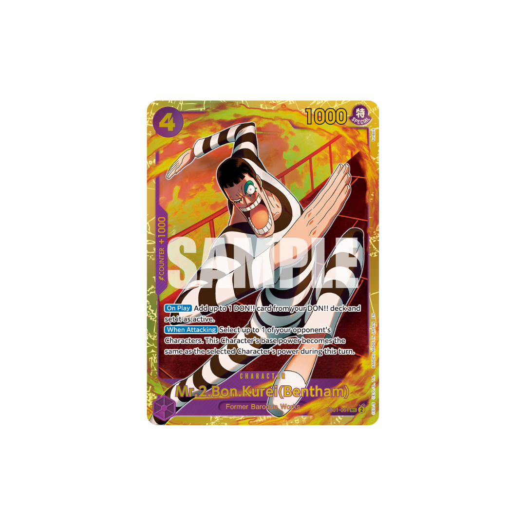 Mr.2.Bon.Kurei(Bentham) - EB01-061 - SEC - One Piece Card The Best Vol ...