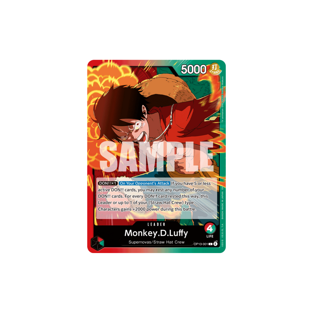 Monkey.D.Luffy - OP13-001 - L - Carrying On His Will – Bremner TCG