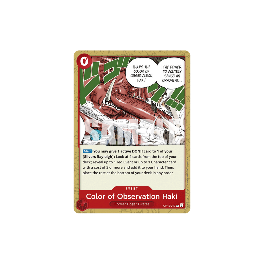 Colour of Observation Haki - OP12-017 - UC - Legacy Of The Master – Bremner TCG