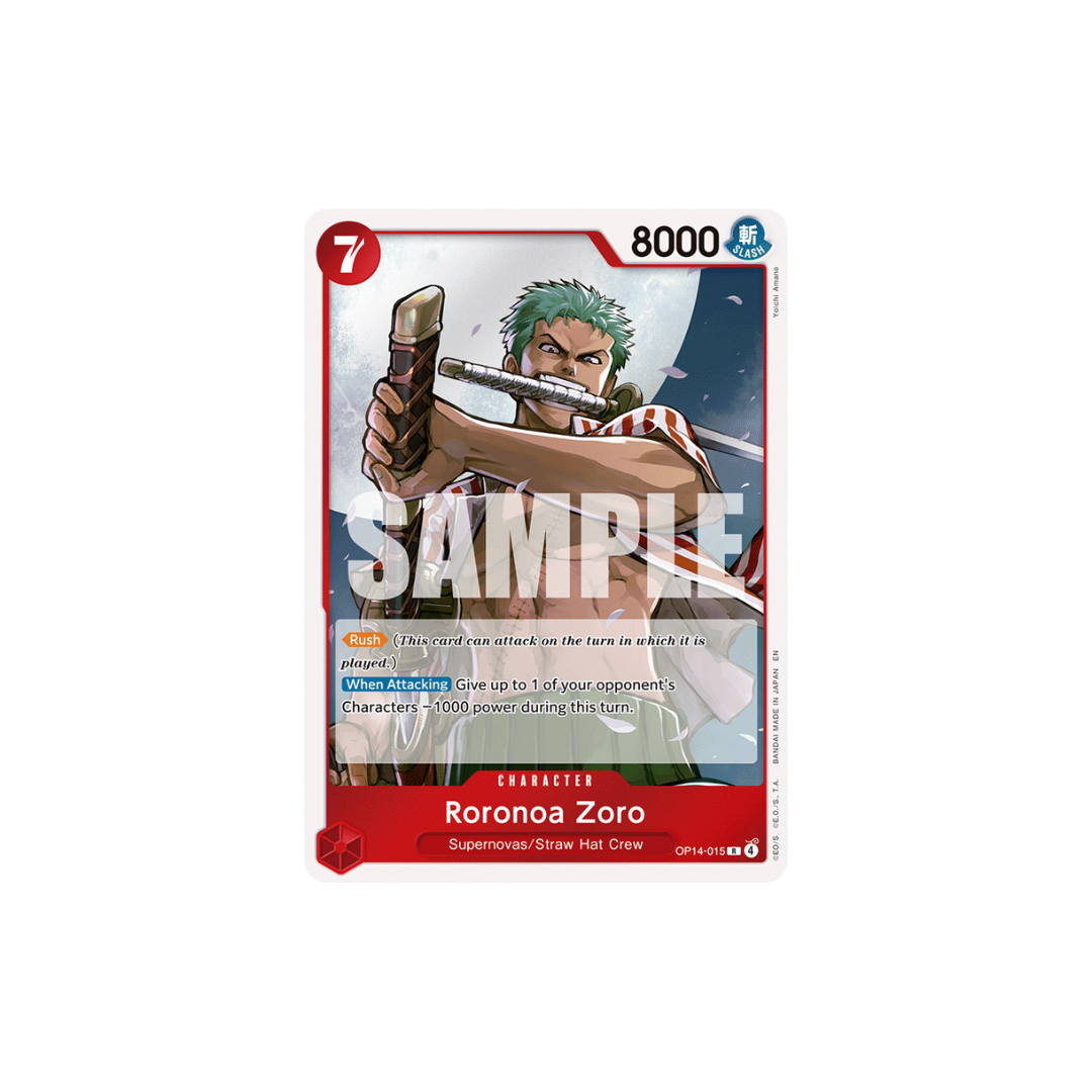 Roronoa Zoro - OP14-015 - R - The Azure Sea's Seven – Bremner TCG