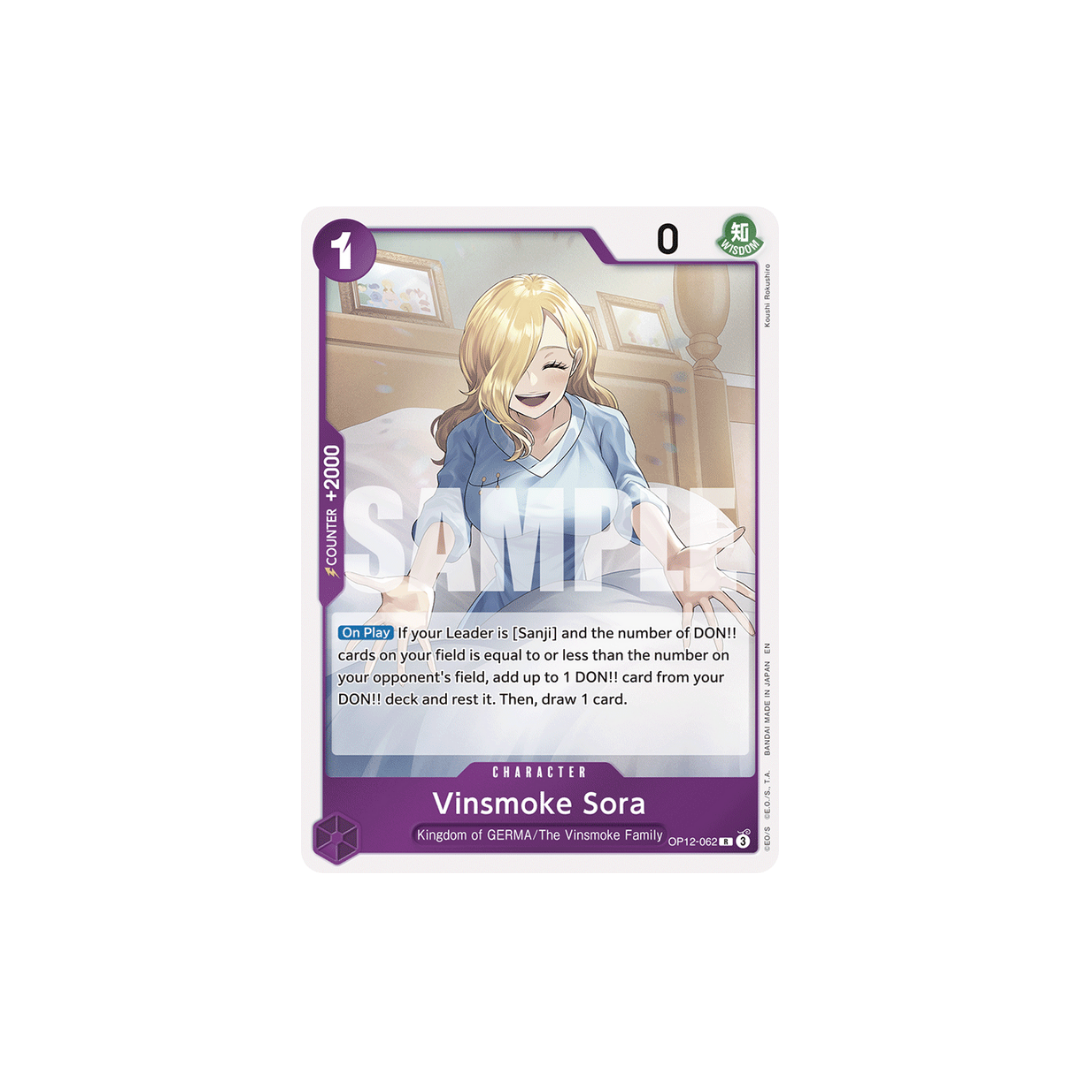 Vinsmoke Sora - OP12-062 - R - Legacy Of The Master – Bremner TCG